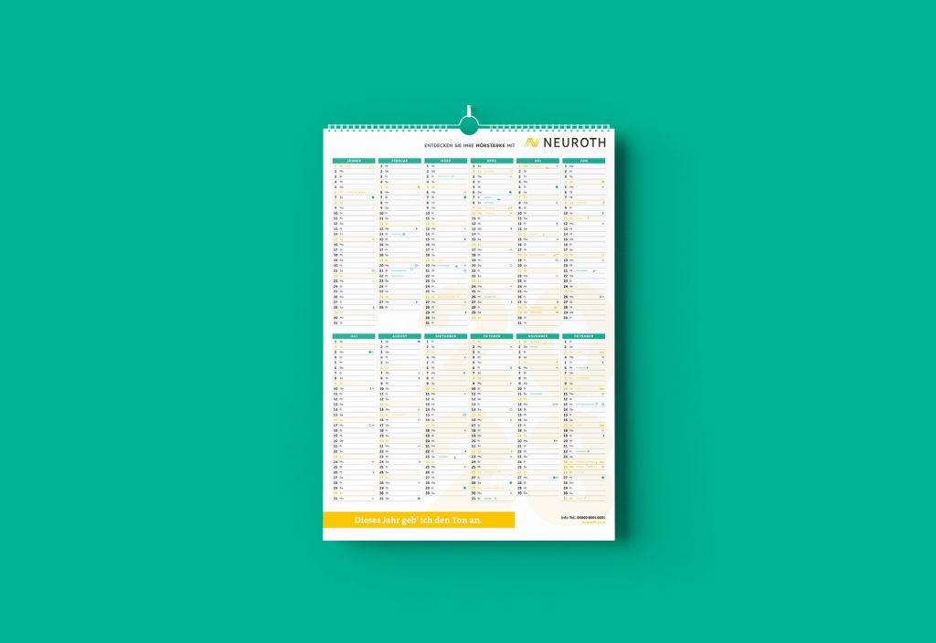 Print campaign for the leading hearing aid manufacturer Neuroth